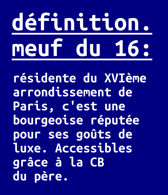 Portrait sociologique de la meuf du 16ème | Mec du 16